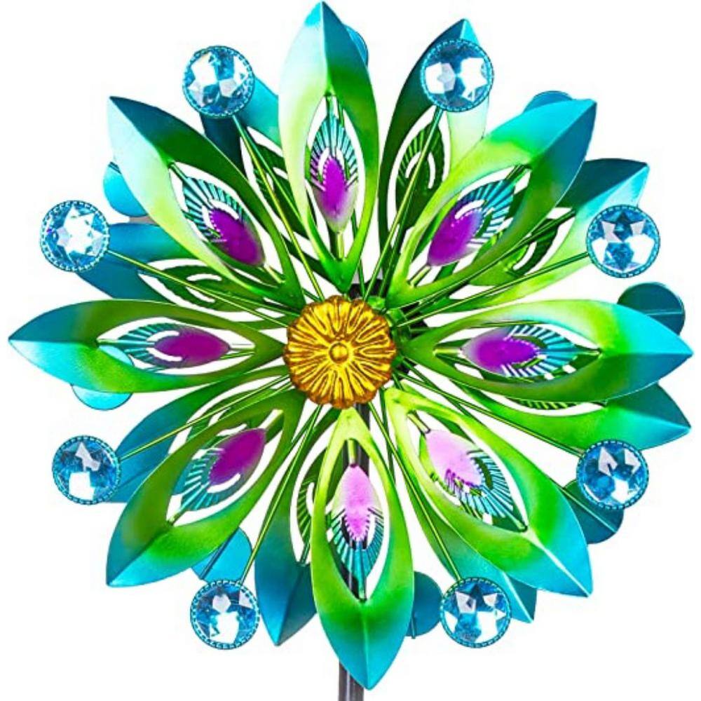 Cubilan 53 in. Kinetic Wind Spinner, Outdoor Metal Wind Spinners for ...