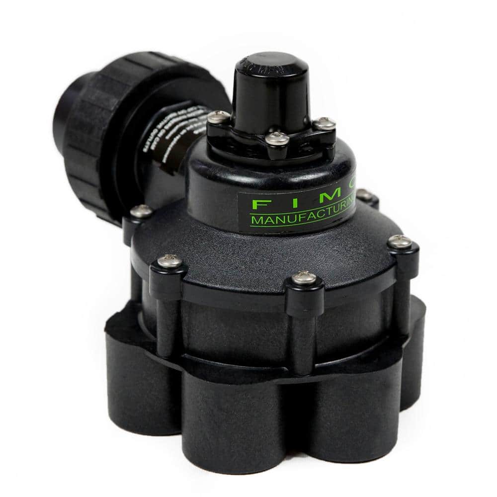 FIMCO MANUFACTURING INC. Mini 1 in. 6-Outlet Indexing Valve with 5 and ...