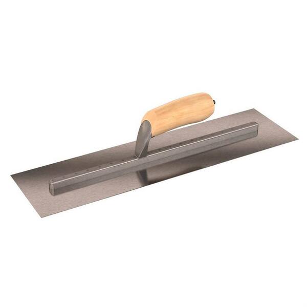 Bon Tool 18 in. x 5 in. Finishing Trowel with Camel Back Wood-22-647 ...