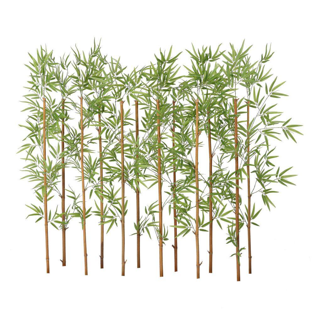 DR.Planzen 5 ft. Artificial Bamboo Tree 12 Pack Fake Plant with Silk ...