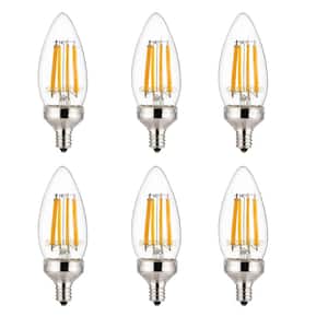Sunlite 75-Watt Equivalent B11 Dimmable 90 CRI Candelabra E12 Base ...