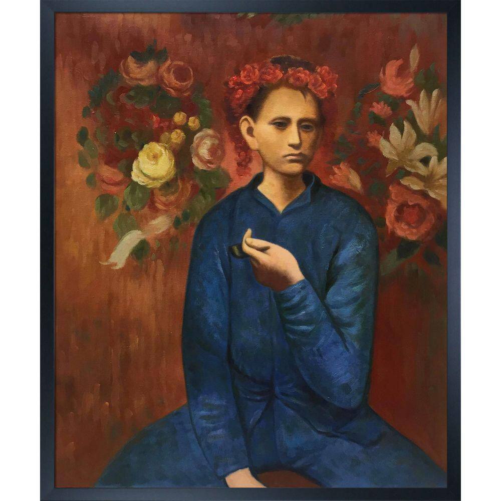 LA PASTICHE Boy with Pipe by Pablo Picasso Studio Black Wood Framed ...