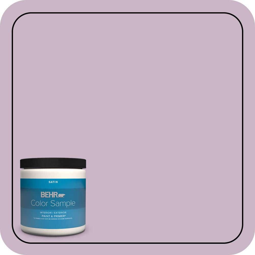 BEHR PREMIUM PLUS 8 oz. #670D-4 Ballad Satin Enamel Interior/Exterior ...