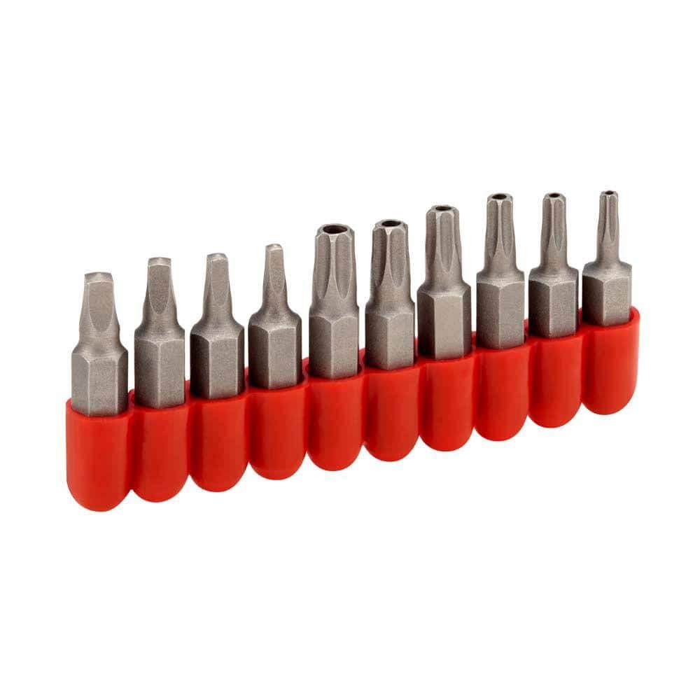 Powerbuilt Tamper-Resistant Driver Bit Set (10-Piece) 646501 - The Home ...