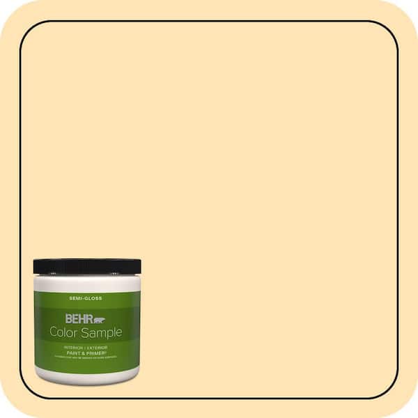 BEHR PREMIUM PLUS 8 oz. #P250-2 Golden Nectar Semi-Gloss Interior ...