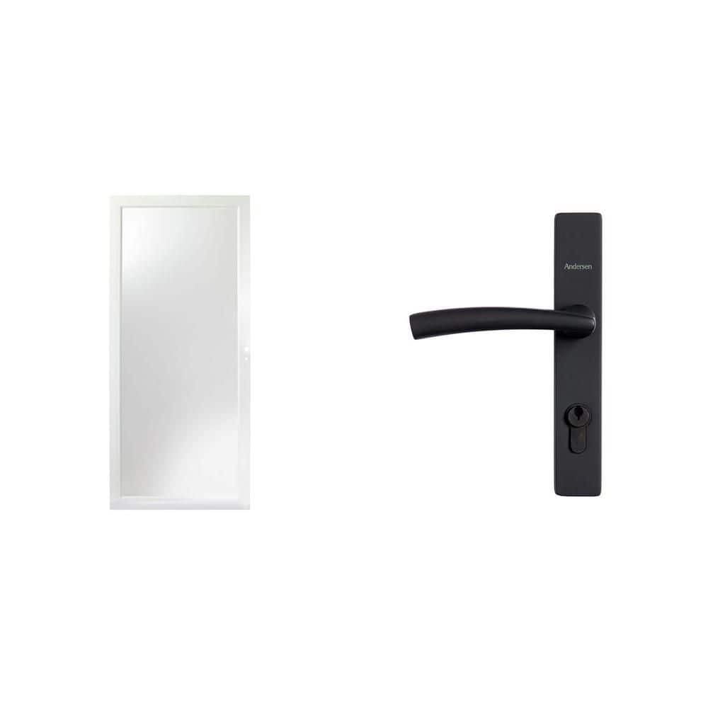 Andersen 4000 Series 36 in. x 80 in. White Storm Door and 3000/4000 ...