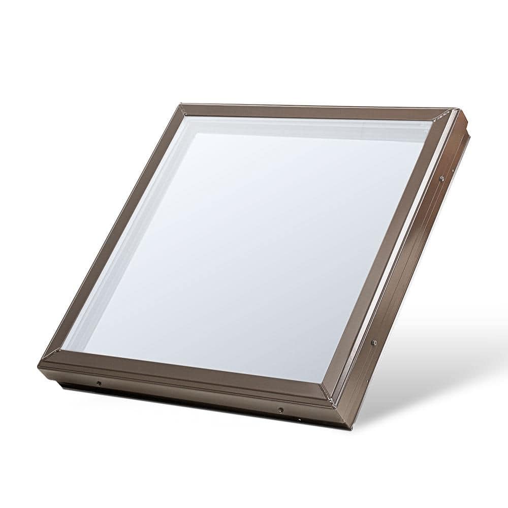 SOLAR Industries, Inc. 22 1/4 in x 22 1/4 in. Fixed Curb Mount Skylight ...