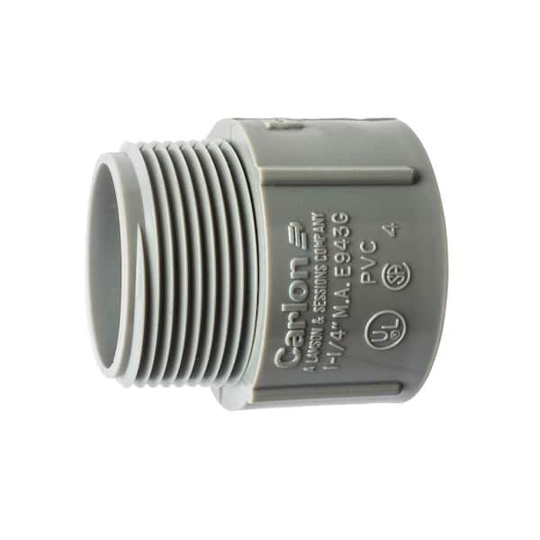 Carlon 1 in. Electrical PVC Male Adapter (E943F-30-HD) E943F-30-HD ...