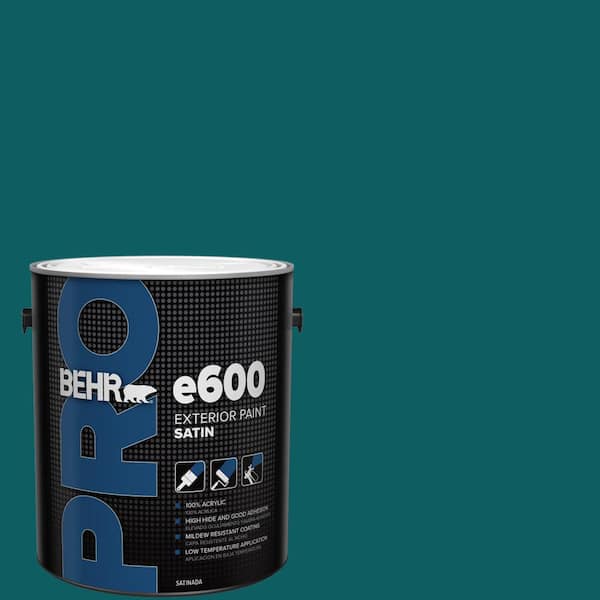 BEHR PRO 1 gal. #S-H-500 Realm Satin Exterior Paint PR64301 - The Home ...