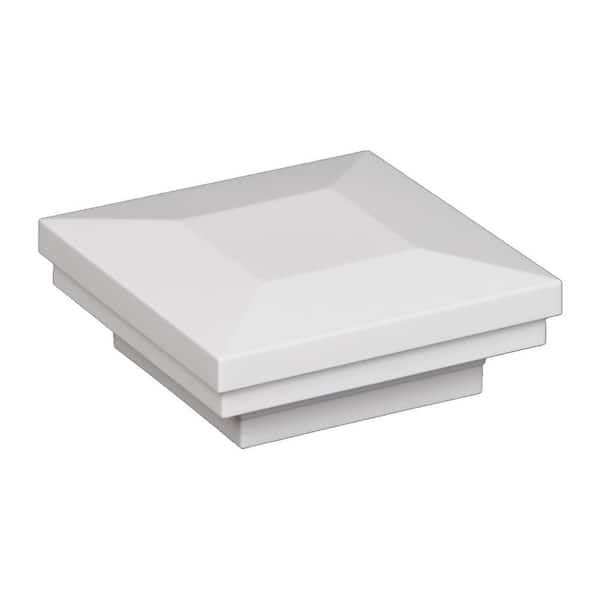 Fiberon Tranquil White Integrated LED Fits 5x5 Post Sleeve Hardwired ...