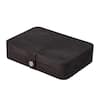 Mele & Co Maria Black Plush Fabric Jewelry Box 0054562M - The Home Depot