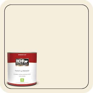 BEHR PREMIUM PLUS 1 gal. #W-D-300 Eggshell Cream Eggshell Enamel Low ...