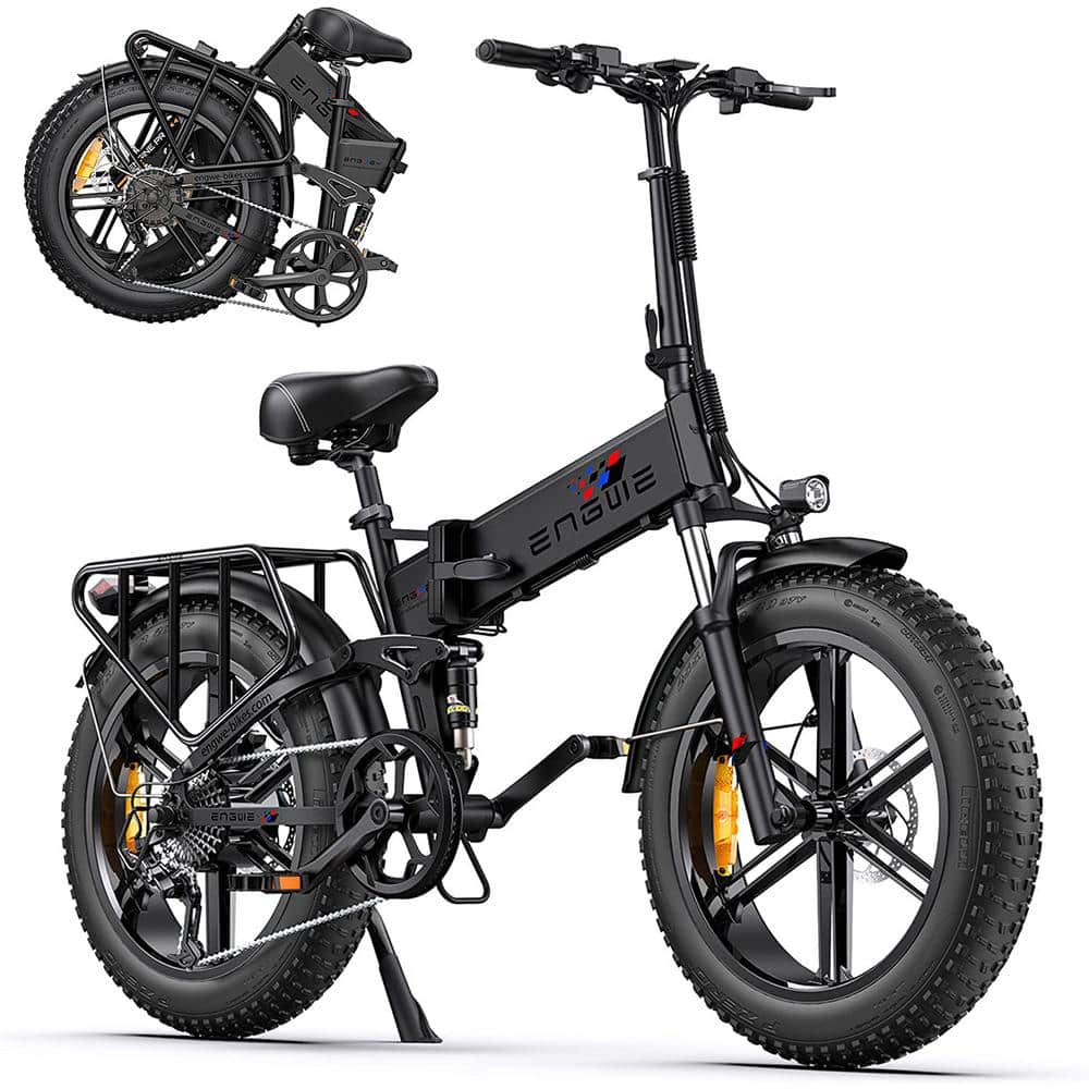 Wildaven 20 in. Folding Electric Bike, 48-Volt 750-Watt Electric ...