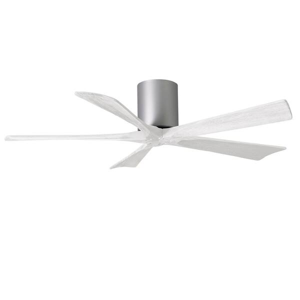 Matthews Fan Company Irene-5H 52 in. Outdoor Nickel Ceiling Fan with ...