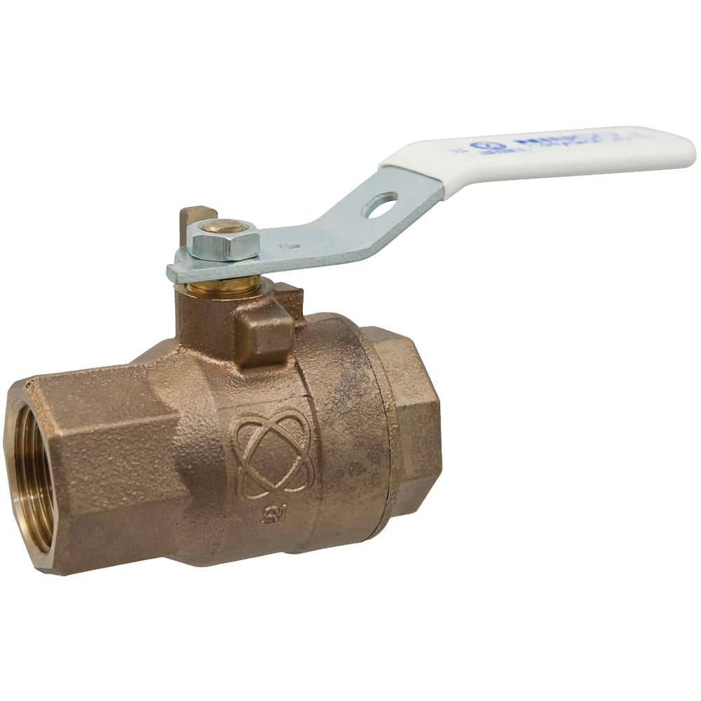 NIBCO 1 in. FIPT x FIPT Bronze Lead-Free Full Port Ball Valve T58580LF1 ...