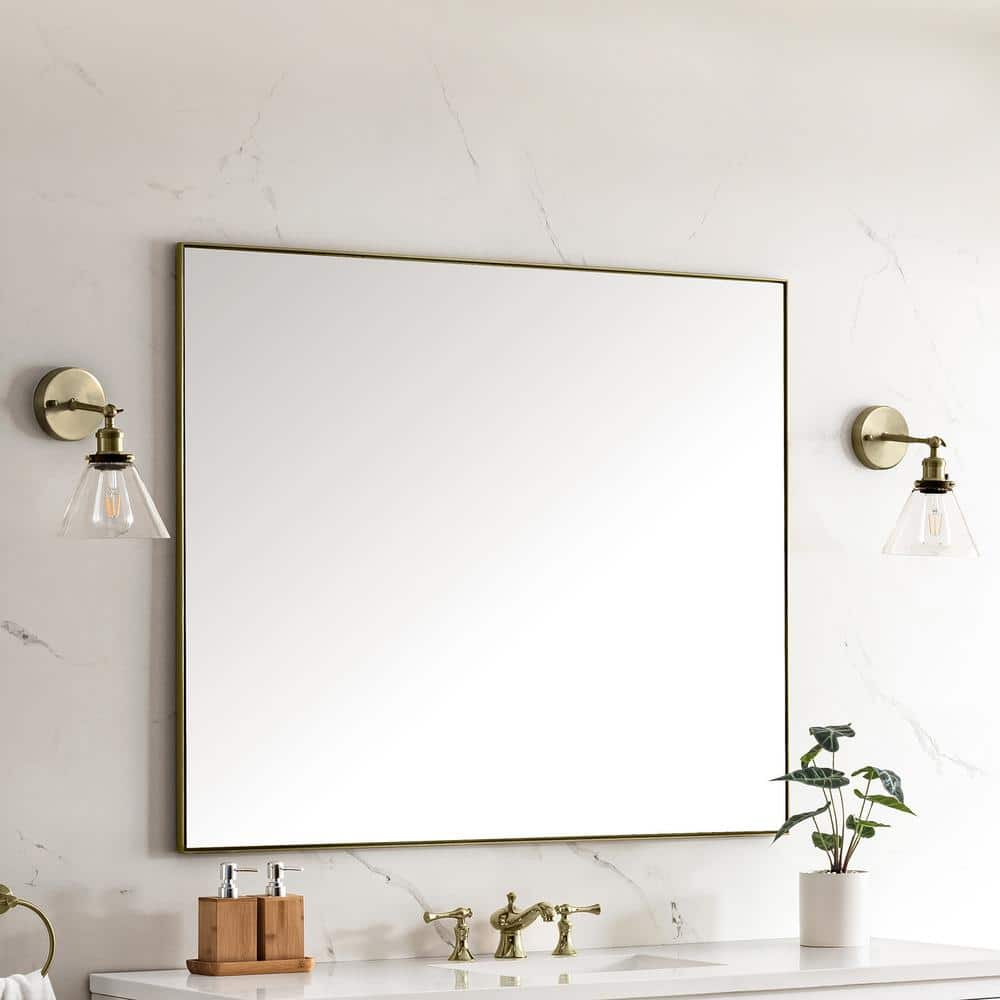 James Martin Vanities Rohe 48 in. W x 40 in. H Rectangular Framed Wall ...