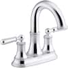 KOHLER Capilano 4 in. Centerset 2-Handle Bathroom Faucet in Polished Chrome K-R30581-4D-CP - The ...