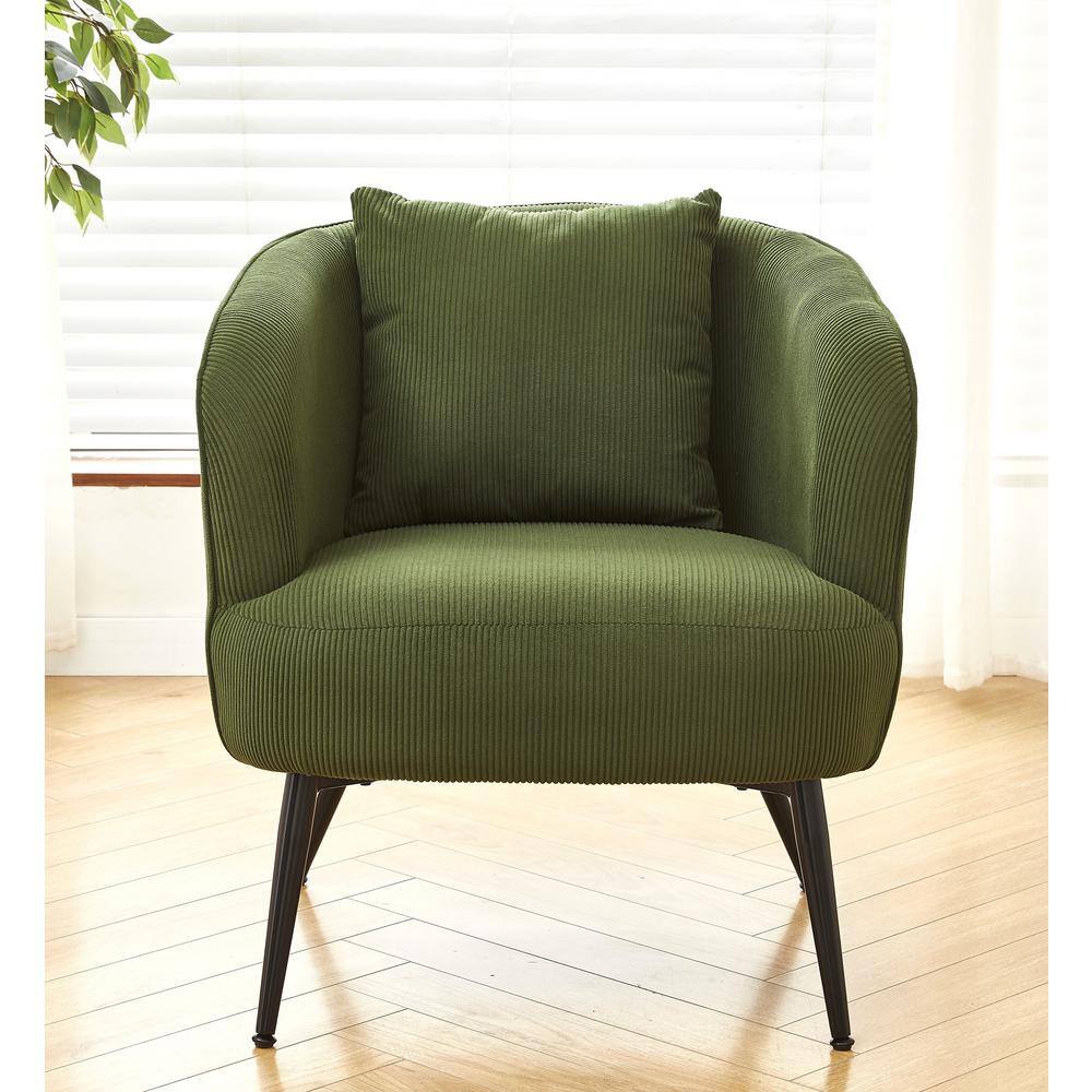 US Pride Furniture Chadern Green Corduroy Arm Chair C400-H1 - The Home ...