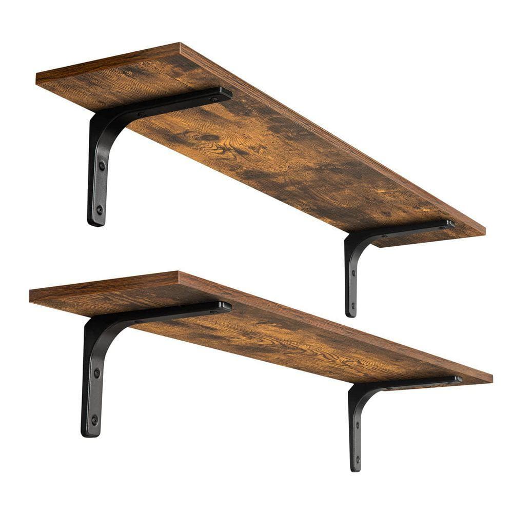Reviews for PALEO HOME LLC 39.4 in. W x 7.9 in. D Long Wall Shelves ...