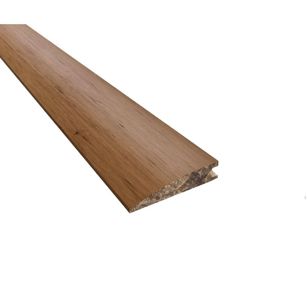 PENNWOOD Strand Woven Bamboo Almond 0.48 in. Thick x 20.0 in. Wide x 72 ...