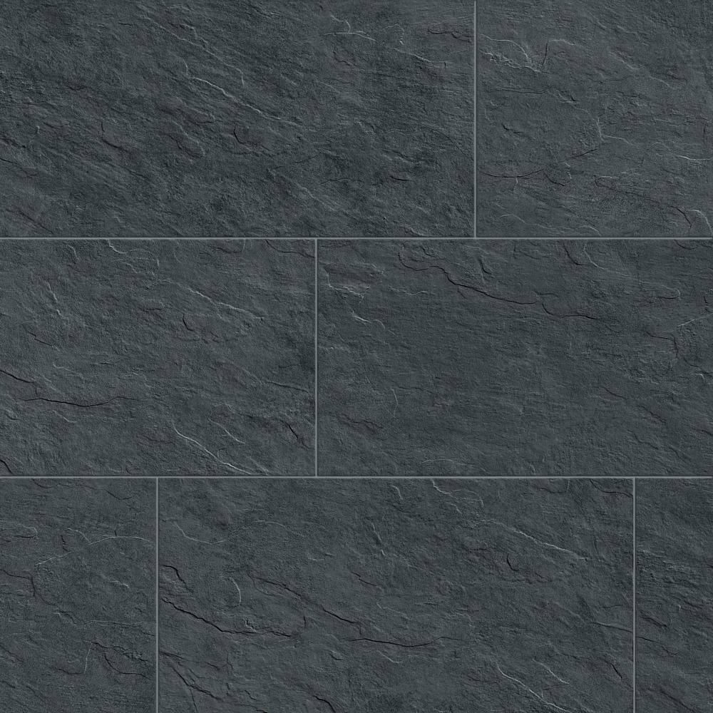 Corso Italia Sample - Slate Midnight 6 in. x 6 in. Stone Look Porcelain ...