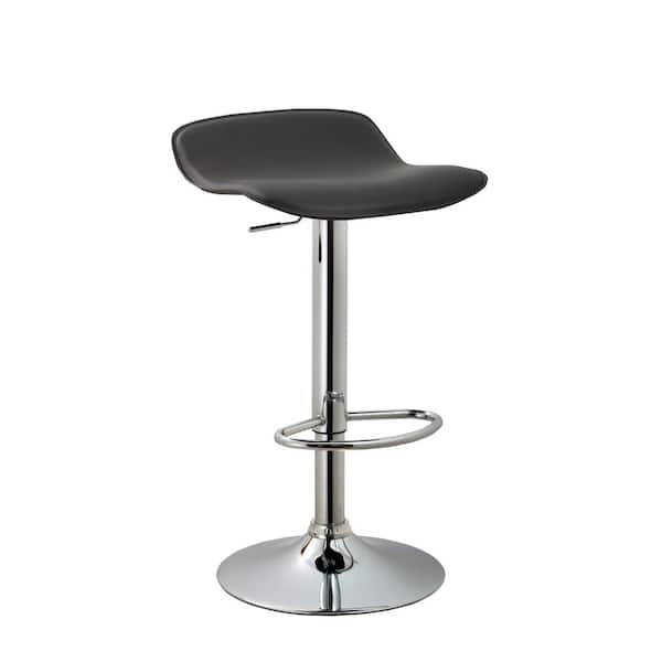 AC Pacific Contemporary Backless Contoured Swivel Height Adjustable Bar ...