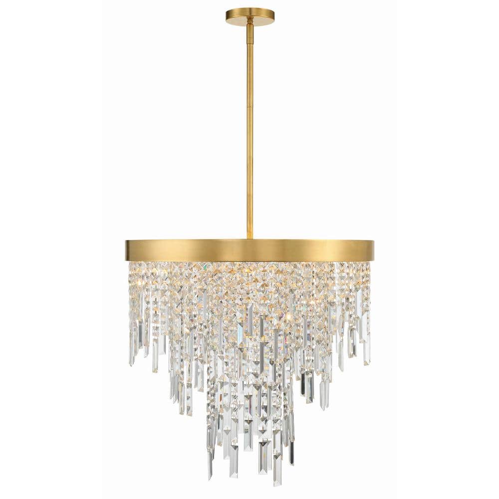 Crystorama Winfield 6-Light Antique Gold Chandelier WIN-216-GA-CL-MWP ...