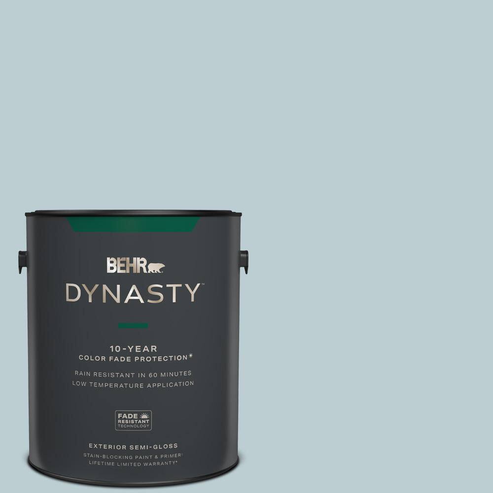BEHR DYNASTY 1 gal. #540E-2 Cloudy Day Semi-Gloss Exterior Stain ...