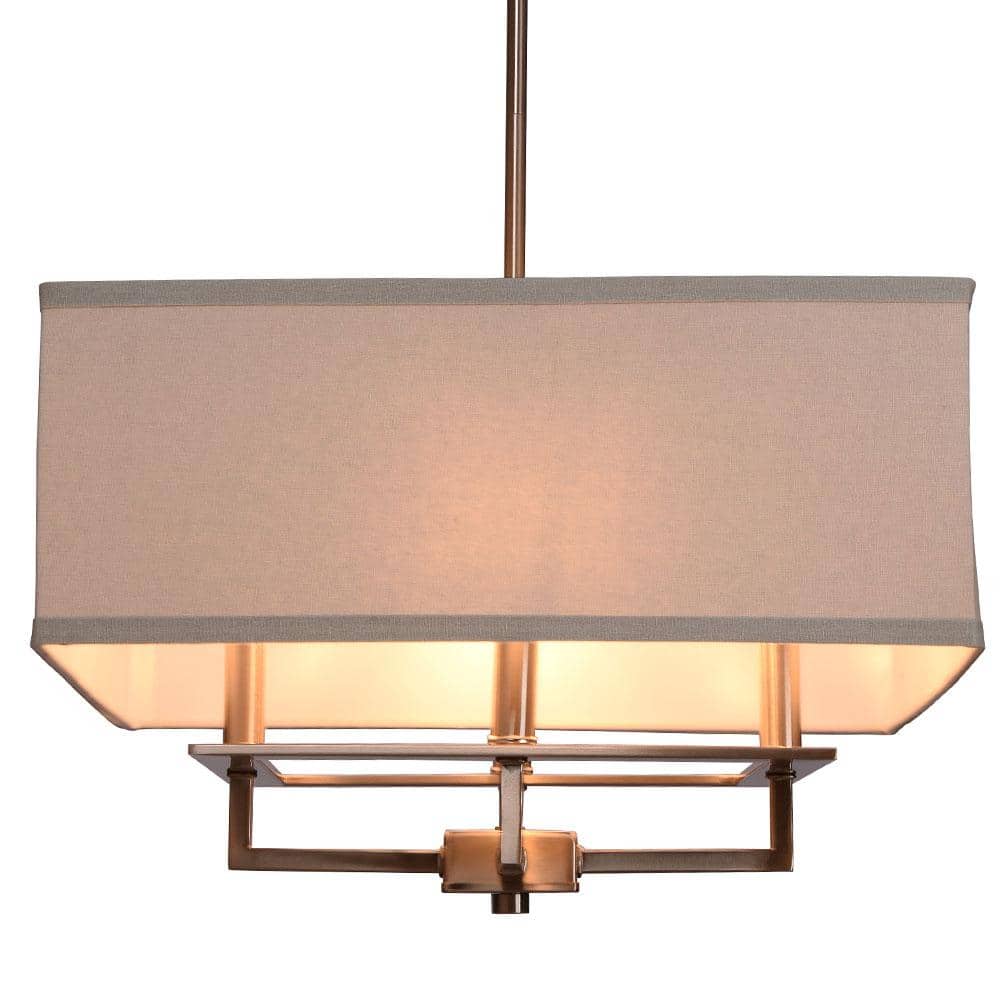 Home Decorators Collection Savient 4-Light Brushed Nickel Pendant 20232 ...