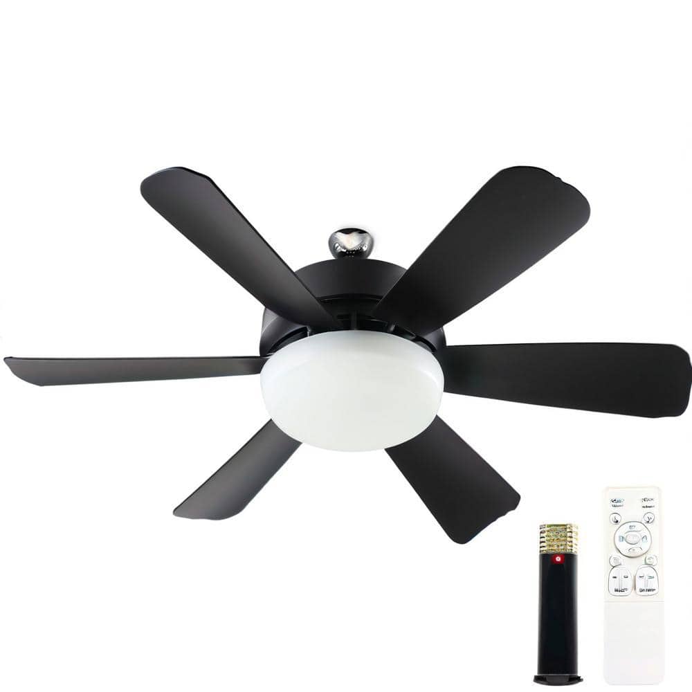 YANSUN 18 in. Black Socket Indoor Ceiling Fan with Light, Industrial ...