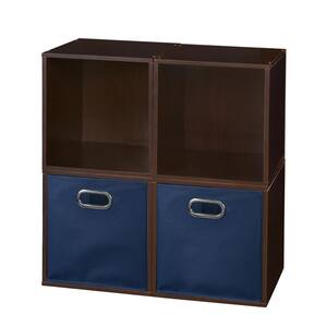 Niche 26 in. H x 26 in. W x 13 in. D Wood 4- Cube Organizer ...