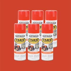 Rust-Oleum 12 oz. Power and Equipment Toolbox Red Enamel Spray Paint (6 ...