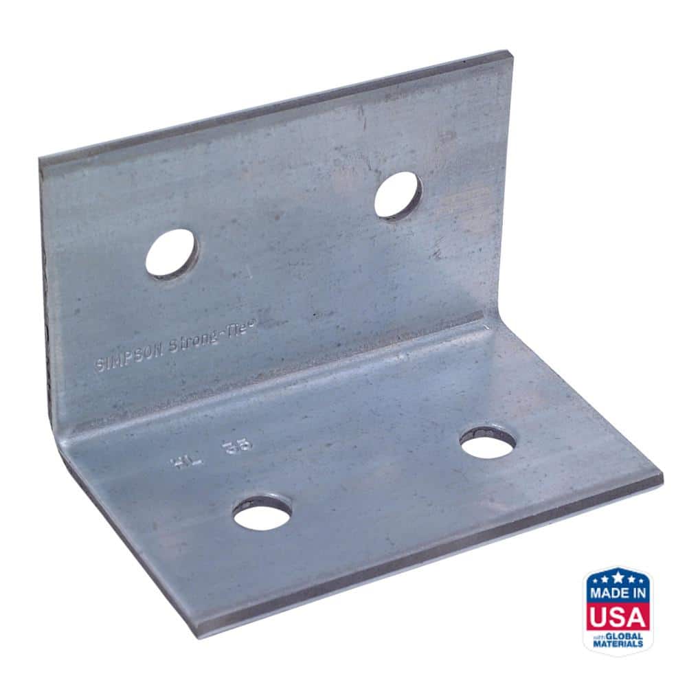 Simpson Strong-Tie HL 3-1/4 in. x 5 in. Galvanized Heavy Angle HL35-R ...