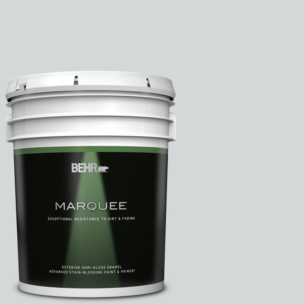 BEHR MARQUEE 5 gal. #PPU26-12 Solemn Silence Semi-Gloss Enamel Exterior ...