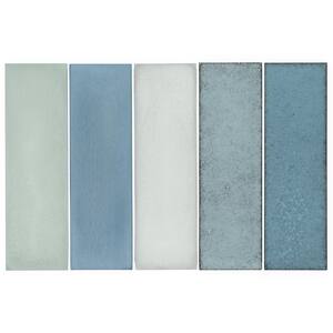 Ivy Hill Tile Vibe Ocean Blend 2.36 in. x 0.39 in. Matte and Glossy ...