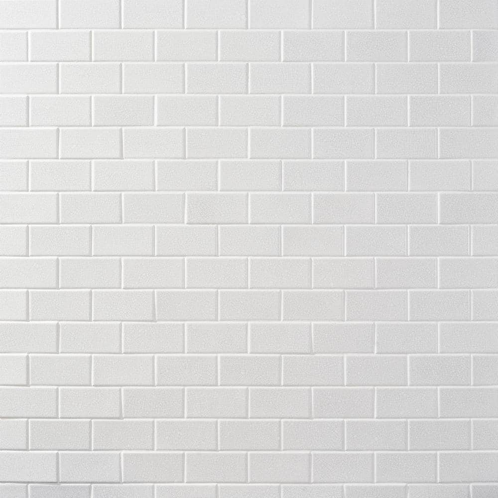 Ivy Hill Tile Mackay Vintage White 2.95 in. x 5.9 in. Polished Ceramic ...