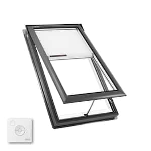 VELUX 21 in. x 37-7/8 in. Manual Venting Deck Mount Skylight with Laminated LowE3 Glass, Solar ...