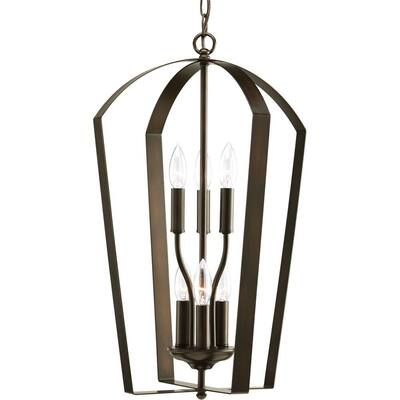 Progress Lighting Gather Collection 1-Light Antique Bronze Mini Pendant ...