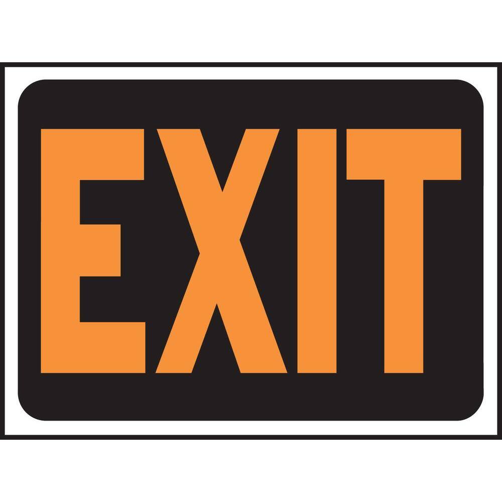 HY-KO 9 in. x 12 in. Plastic Exit Sign 3003 - The Home Depot