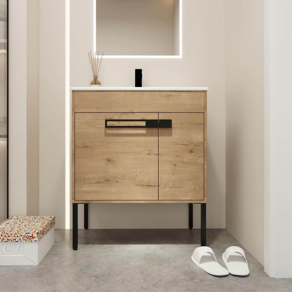 FORCLOVER 30 in. W x 18-5/16 in. D x 35-1/16 in. H Bath Vanity in ...