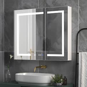 Reviews for ExBrite 30 in. W x 32 in. H Silver Aluminum Recessed or ...