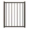 FORTRESS Fe26 40 in. H x 34.5 in. W Antique Bronze Steel Gate 53140356 ...