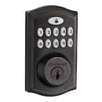 Kwikset SmartCode 270 Contemporary Matte Black Touchpad Single Cylinder ...