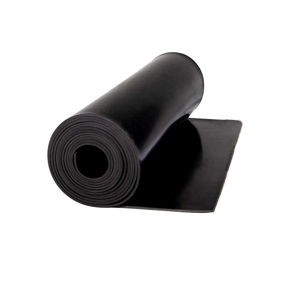 Justincity 10 ft. L x 18 in H x 0.125 in. Solid Neoprene Rubber Sheet ...