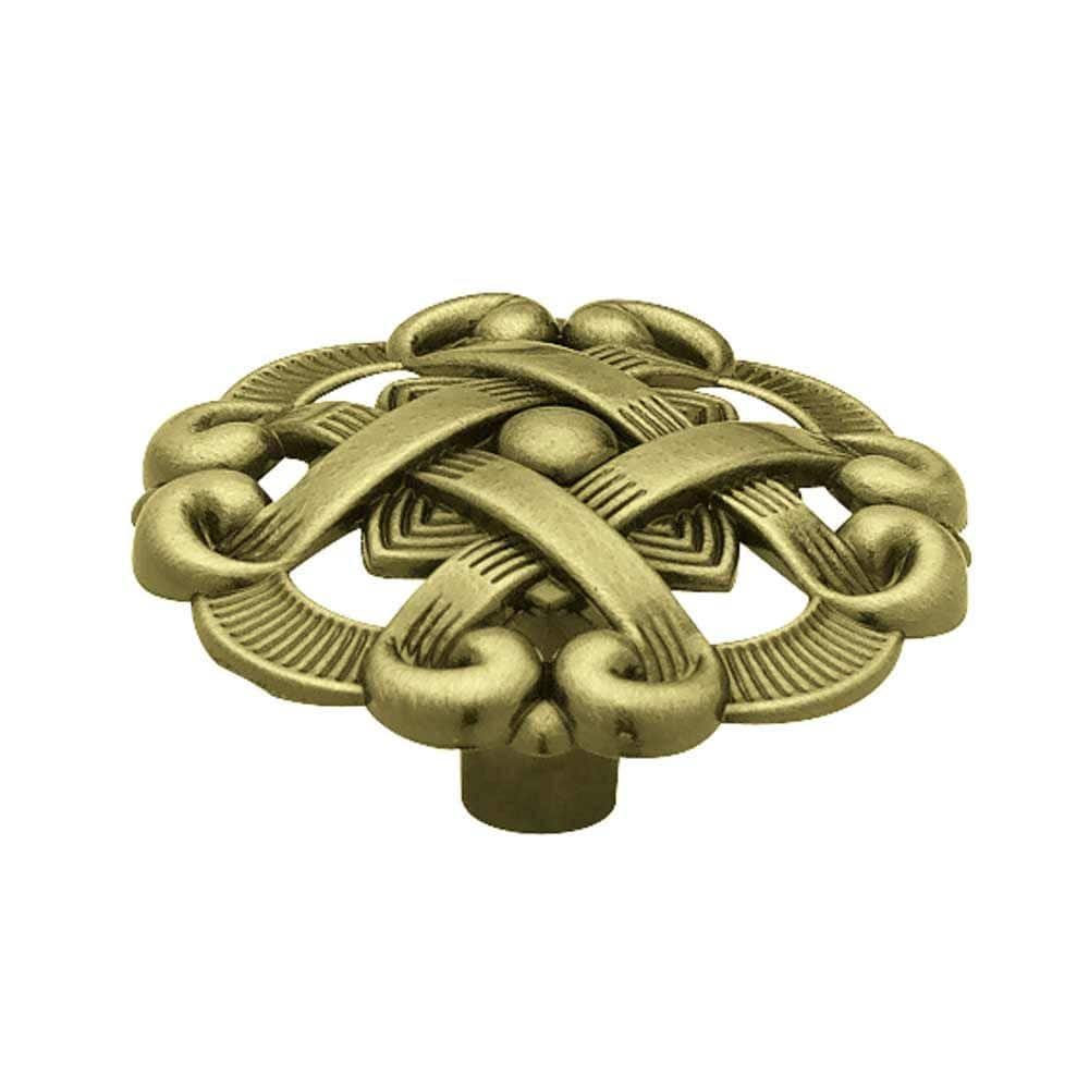 Liberty 1-1/2 in. Antique Brass Weave Pattern Cabinet Knob P77200C-AB ...
