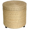 Oriental Furniture Natural Storage Ottoman FB-STOOL-NAT - The Home Depot