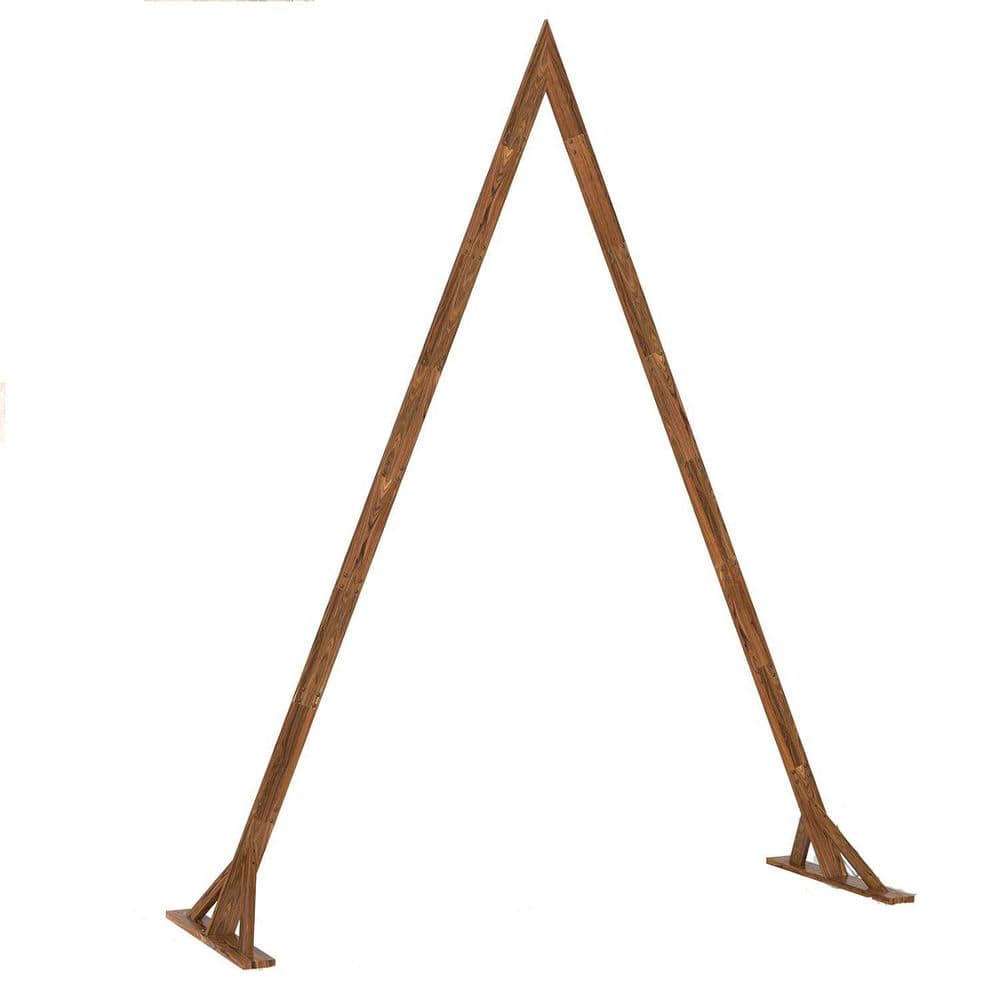 99 in. x 77 in. Wood Triangular Arch Arbor HPDS3X1SP3 - The Home Depot