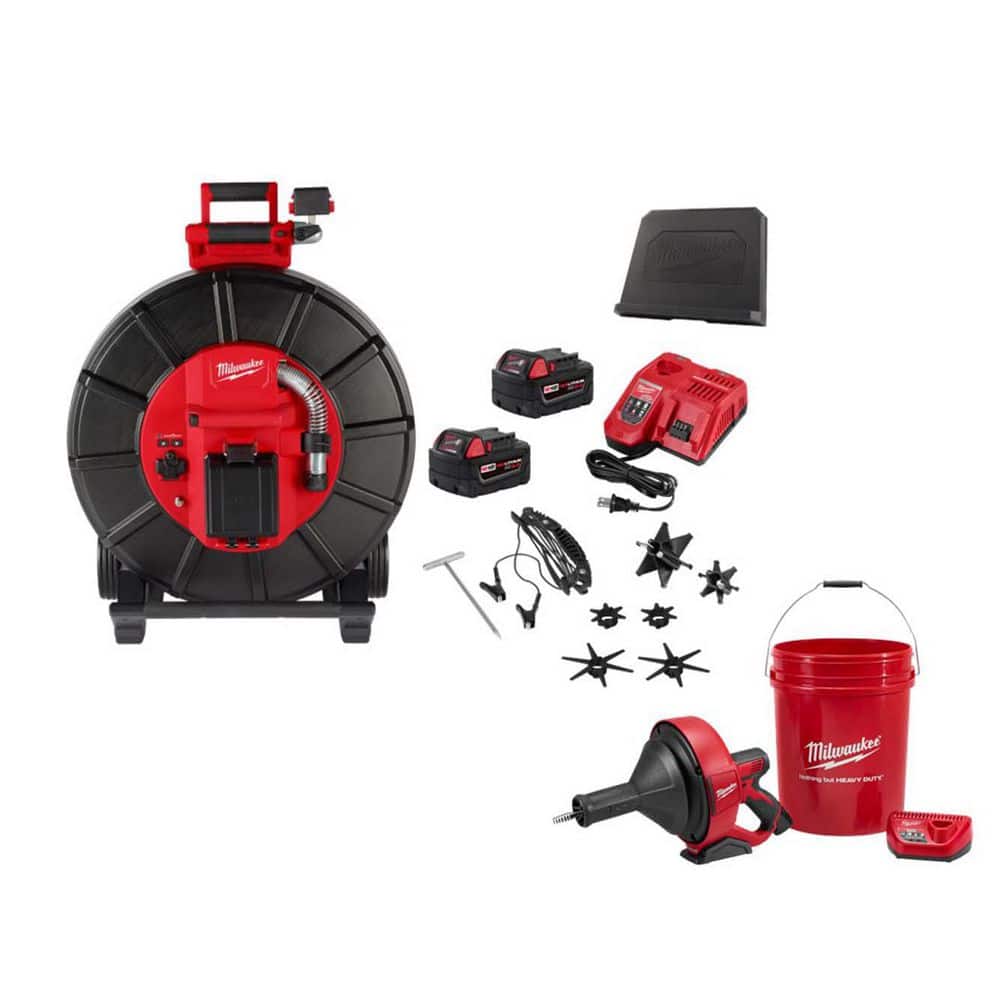 Milwaukee M18 18-Volt Lithium-Ion Cordless 325 ft. Stiff Modular ...