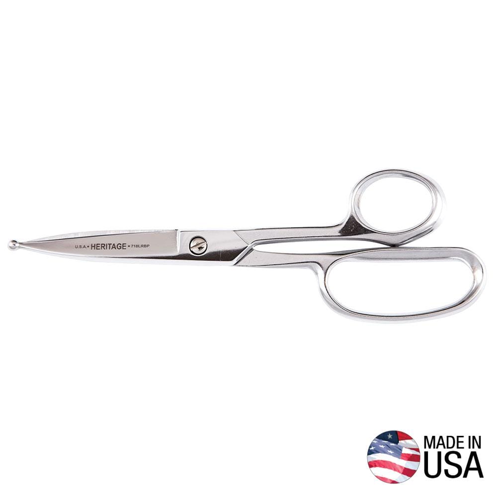 Klein Tools 9-1/8 in. Heavy Duty Shear, Ball Tips 718LRBP - The Home Depot