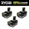 RYOBI ONE+ 18V 4.0 Ah Lithium-Ion HIGH PERFORMANCE Battery (3-Pack ...